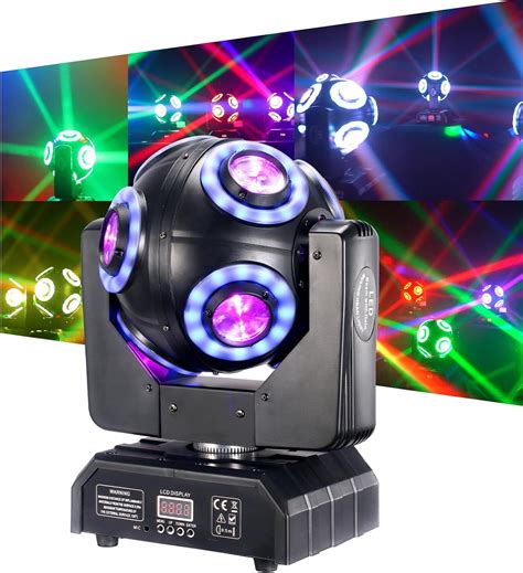 Djxfli Moving Head Stage Light With Halo Beam 8x15w Led