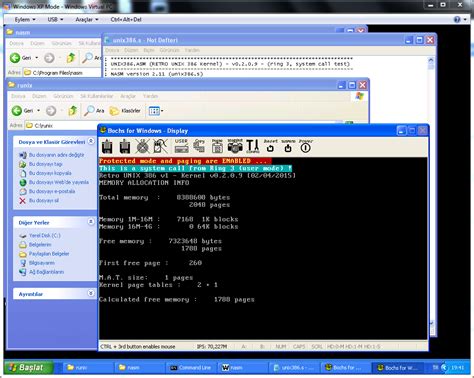 Retro Unix 386 Screenshots