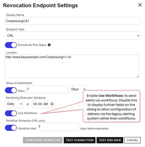 Revocation Monitoring Location Operations