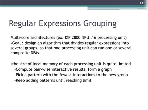 Ppt Fast And Memory Efficient Regular Expression Matching For Deep