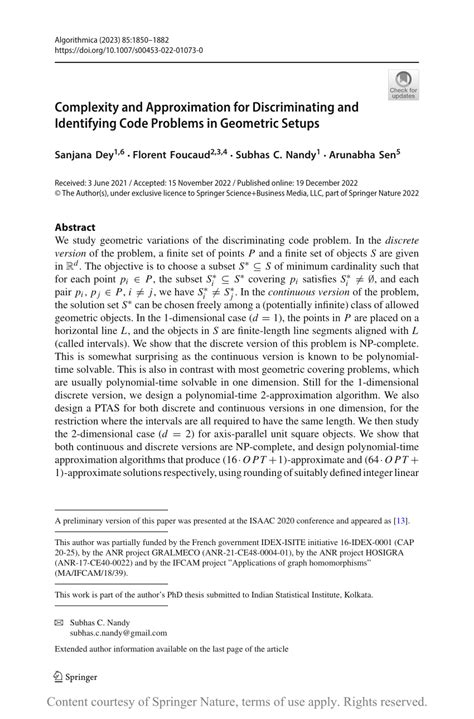 Complexity And Approximation For Discriminating And Identifying Code