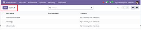 Configuration Menu In Odoo Maintenance Odoo Community Book