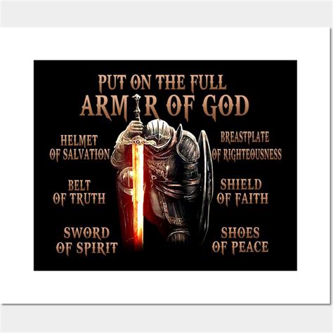 Ephesians 6 11 Armor Of God Full Armor Of God Poster