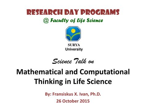 PDF Mathematical And Computational Thinking In Life Science
