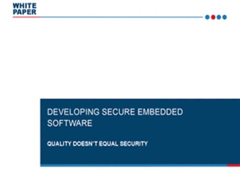 Prqa Developing Secure Embedded Software