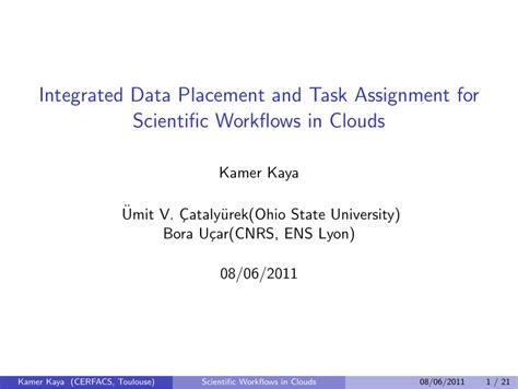 Ppt Integrated Data Placement And Task Assignment For Scientific