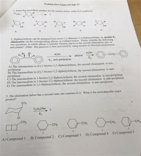 solved problem set 3 chem 231 fall 17 1 select the most