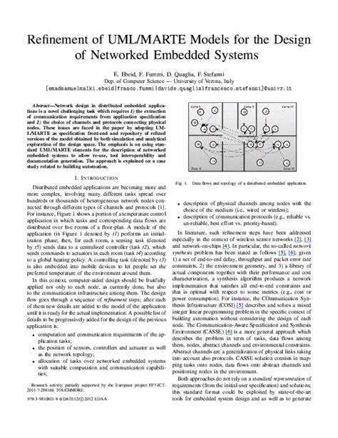 Refinement Of Umlmarte Models For The Design Of Networked Embedded Systems
