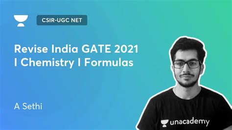 Csir Ugc Net Revise India Gate 2021 I Chemistry I Formulas By Unacademy