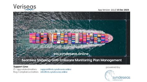 Syndeseas Integrated Solutions Ltd Launches The Veriseas App Ets Syndeseas Online For Seamless