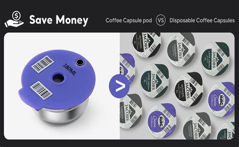 Honeyhouse Reusable Coffee Capsule Compatible With Bosch Tassimo Machines Stainless Steel