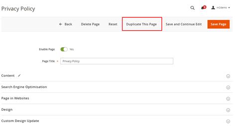 magento 2 duplicate copy cms page block extension ulmod