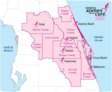 Map Central Florida Counties And Cities