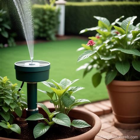 Automated Watering System Prompts Stable Diffusion Online