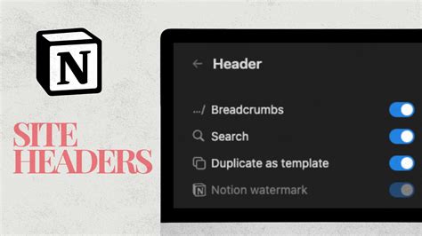 How To Customize Your Notion Site S Header — Falconnotes