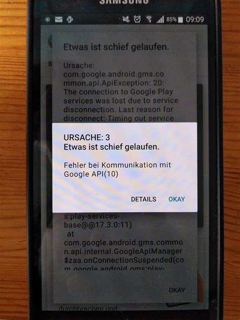 Error When Communicating With Google API Timing Out Service Connection Issue