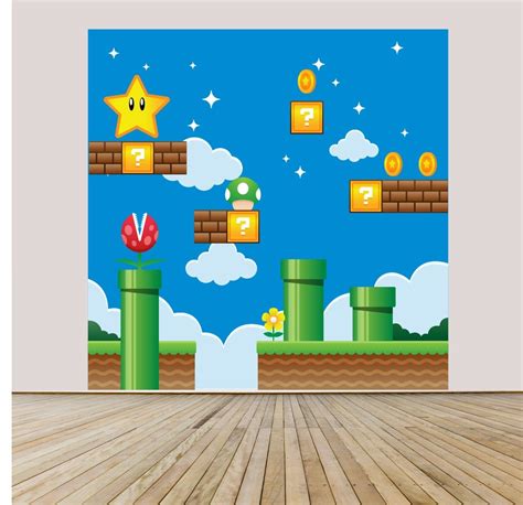 Game Backdrop Game Background Mario Digital File Video Games