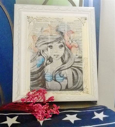 Ariel The Little Mermaid Seashells And Flowers By Shopjosierosas Ariel