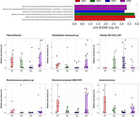 Top Panel Plot From Lda Lefse Analysis On Sb Patients Divided In Four