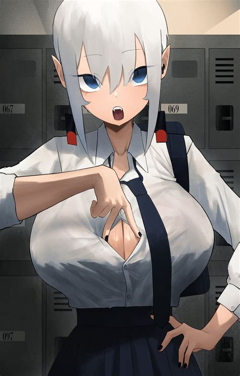 Hazuki Kazue Original Commentary Highres 1girl Back Black Bra Black Nails Black