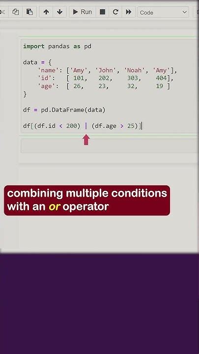Subsetting Dataframes With Multiple Conditions Python Youtube