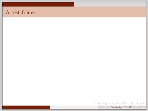 Beamer How To Change Color Of Infolines And Frame Title TeX LaTeX Stack Exchange