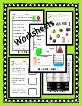 Geometry Unit SmartBoard Lessons Posters Word Wall Activities Worksheets
