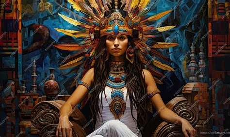 A Striking Portrait Showcases The Beauty And Strength Of An Aztec Queen