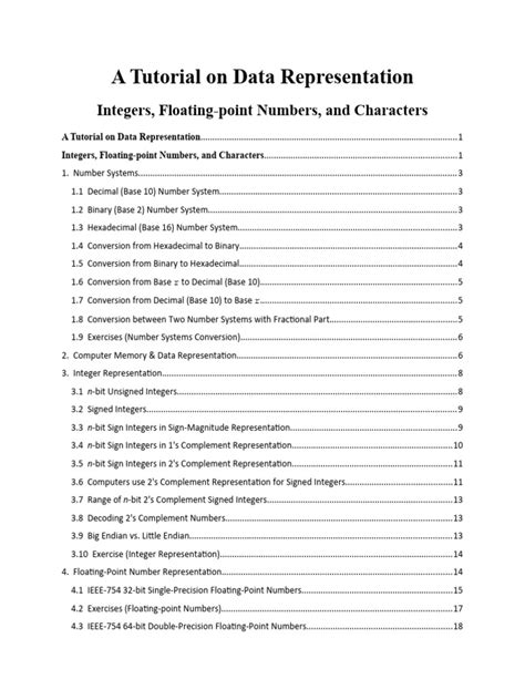 Tut12 Data Representation Pdf Integer Computer Science