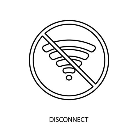 Disconnect Concept Line Icon Simple Element Illustrationdisconnect Concept Outline Symbol