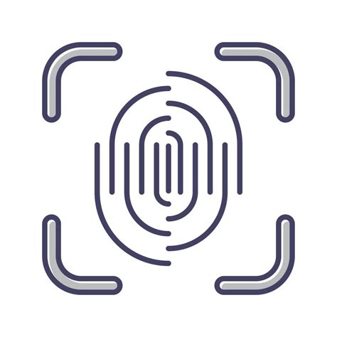 Fingerprint Vector Icon 14024049 Vector Art At Vecteezy