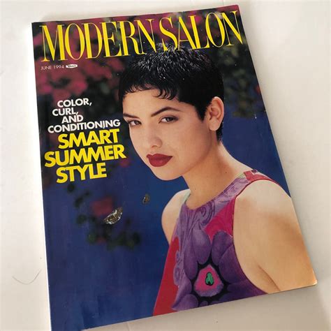 Classic 1990s Hair Style Magazine Modern Salon From June 1994 Etsy