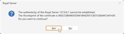 Example Creating An Rdp Connection That Is Using Royal Server