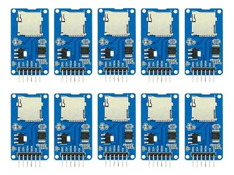 10 Piezas Módulo Lector De Tarjetas Micro Sd Tf Para Arduino Mercadolibre