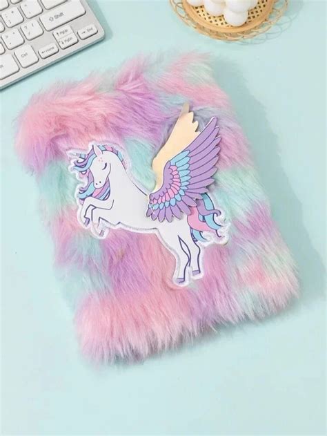 Soft Bound Paper Unicorn Fur Notebook For Office Paper Size A5 At Rs