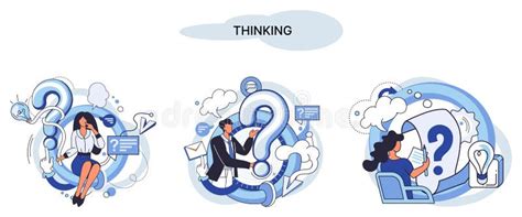 Problem Solving Concept Man Wondering Or Thinking Planning Or