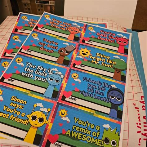 Print Your Own Geometry Dash Valentines Digital Download Geometry Dash Valentines Cards Etsy