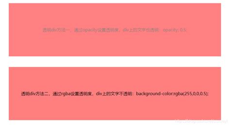 设置div背景透明的方法div透明度 Csdn博客