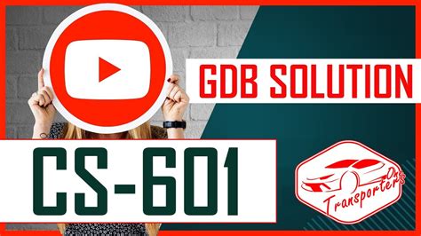 cs601 gdb solution spring 2021 gdb cs601 data communication solution