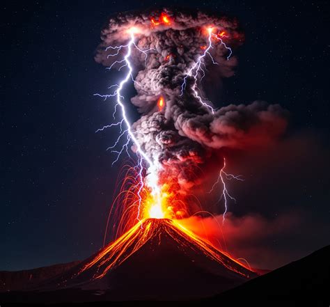 Volcanic Lightning During Eruption In 2025 Nature Photography