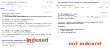 how do i check if my content is indexed one more cup of coffee