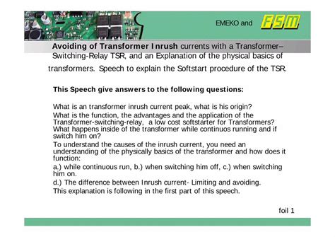 Pdf Avoiding Of Transformer Inrush Currents With A Transformer Dokumen Tips