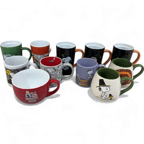 Lot Snoopy Collectible Coffee Mugs