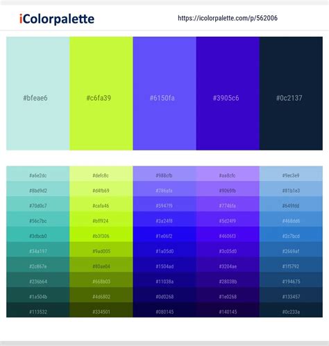 Latest Color Schemes With Dark Blue Color Tone Combinations IColorpalette