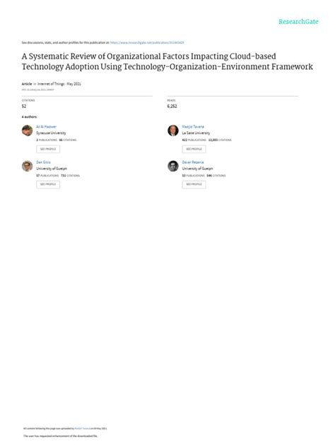 Diffusion Of Innovation Theory Pdf Cloud Computing Platform As A
