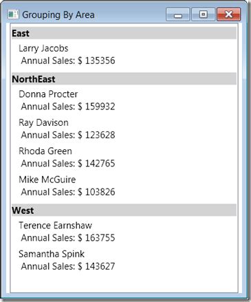 WPF Sorting Grouped Data In A ListBox Ged Mead S Blog VbCity The NET Developer Community