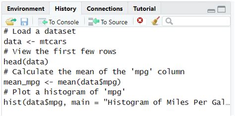 How To Access The Scriptsource History In Rstudio Geeksforgeeks