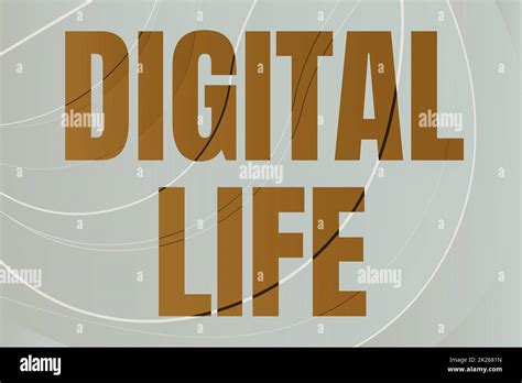 Handwriting Text Digital Life Concept Meaning Living In A World