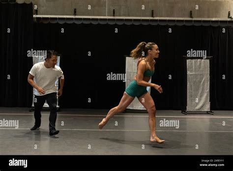 Yusaku Komori And Jordan Lombardi Perform During Open Rehearsal Of Ain T Done Bad At Pershing