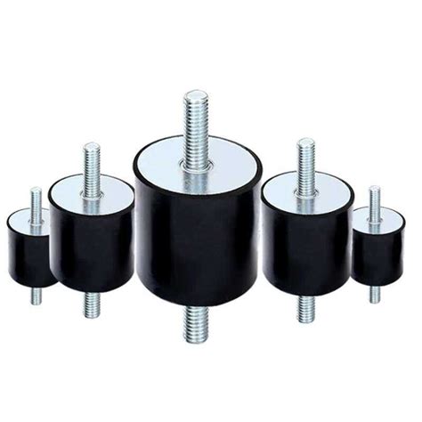 10 Rubber 1 Mount Vibration Isolator M4 M5 M6 Absorber Stud Cydrical
